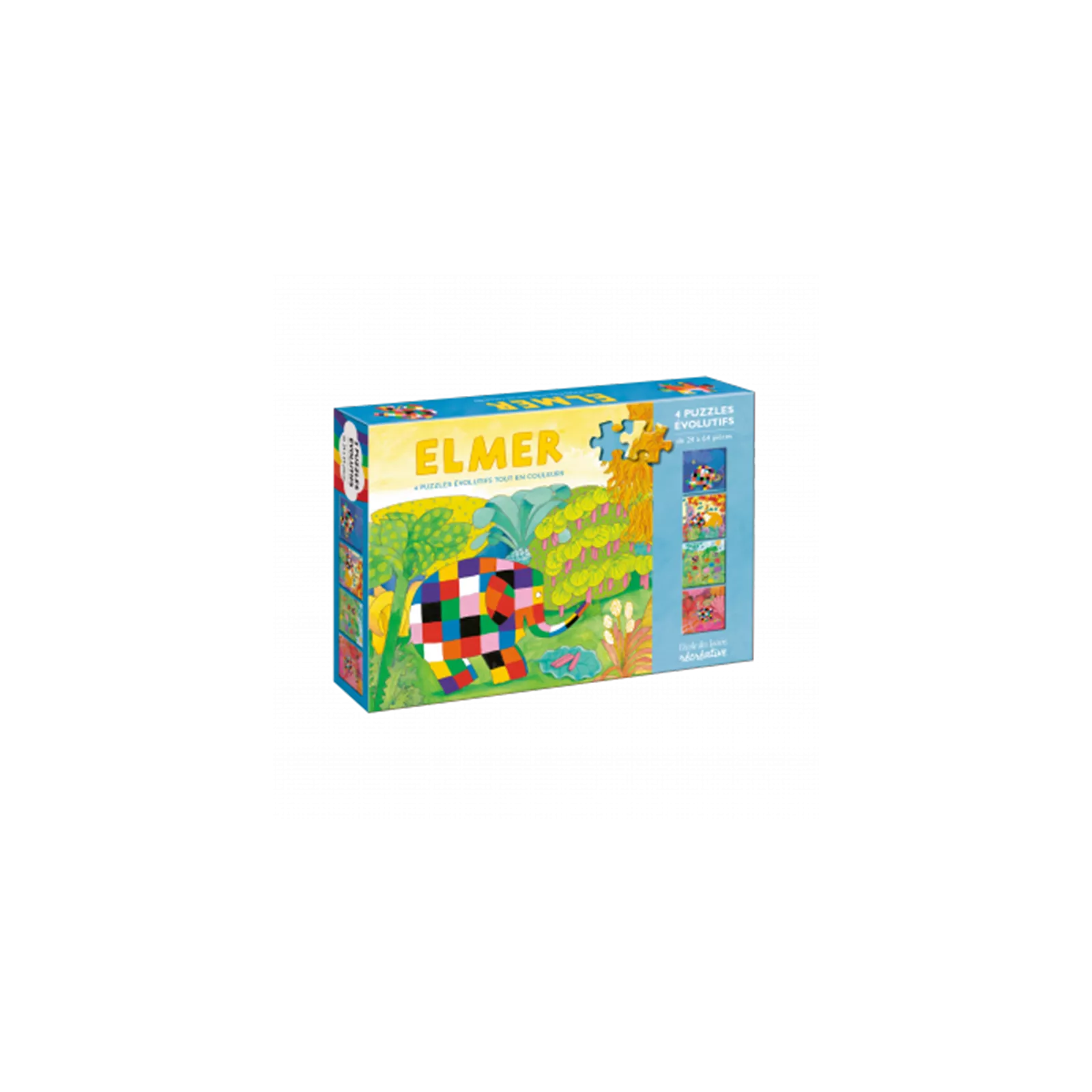 Elmer Tout En Couleurs - Puzzles Évoltuifs